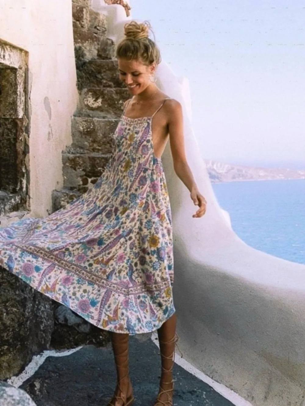 Spell | Dresses | Spell Lovebird Xl Dress Adjustable Straps Floral Maxi ...